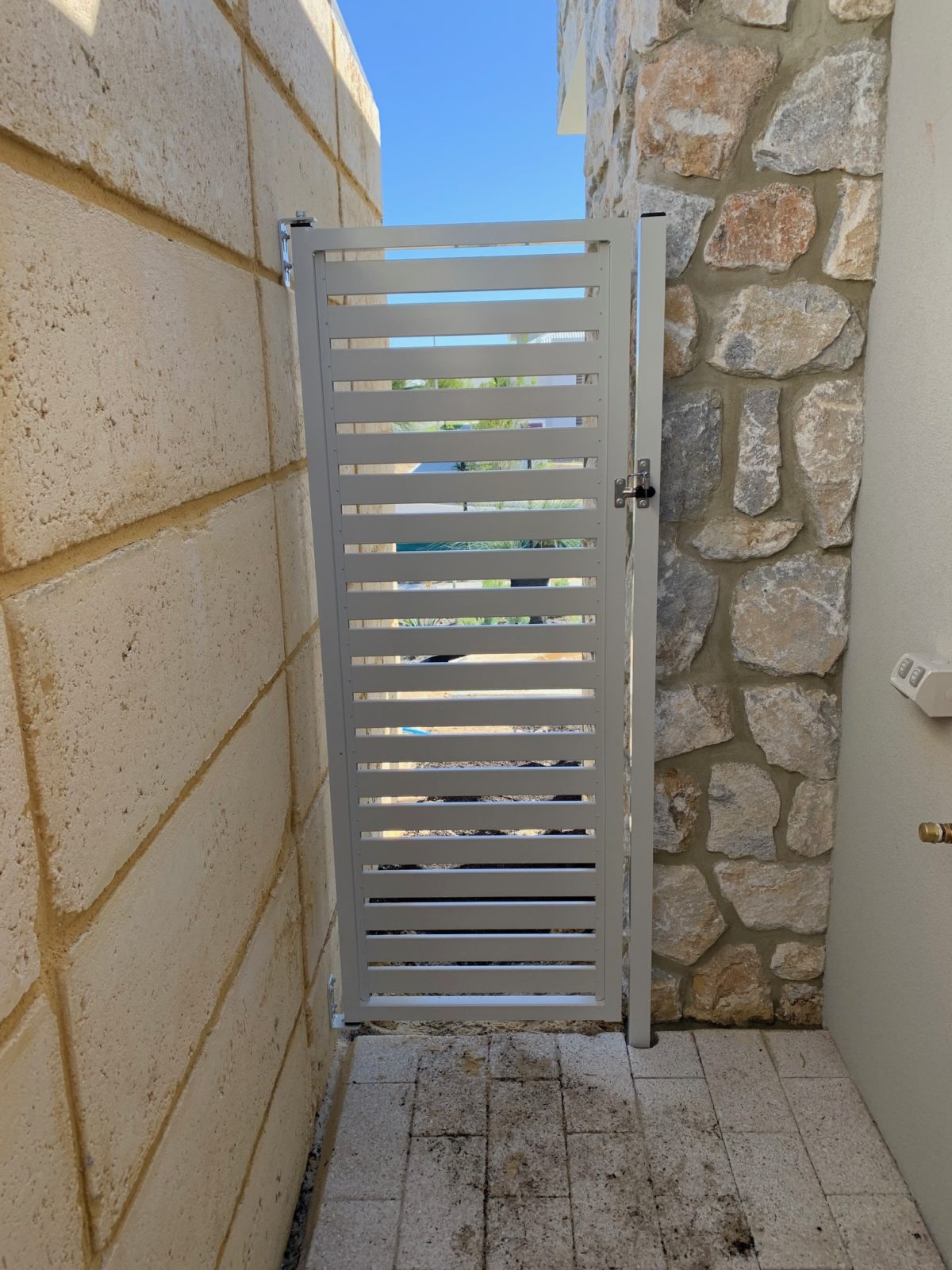 Aluminium Slat Gates in Jindalee — Craftsman Fencing