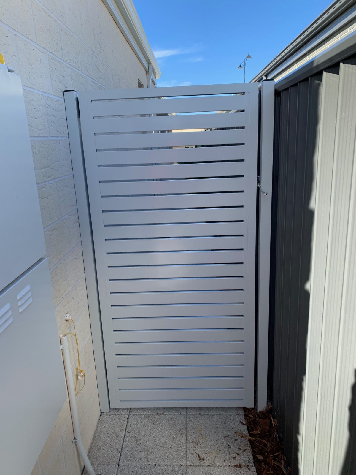 Aluminium Slat Gates in Jindalee — Craftsman Fencing