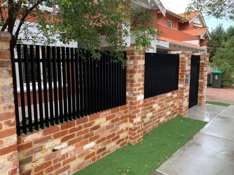 Aluminium Slat Fence Installation — Craftsman Fencing