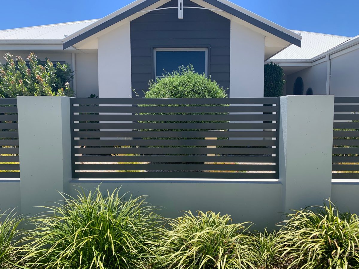 Aluminium Slat Fence in Carramar — Craftsman Fencing
