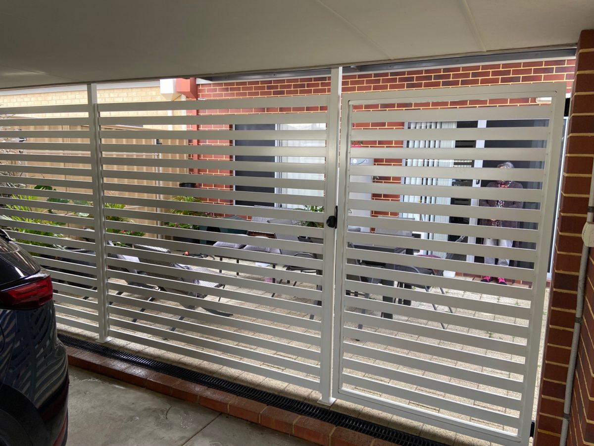 Aluminium Slat Screening in Butler — Craftsman Fencing