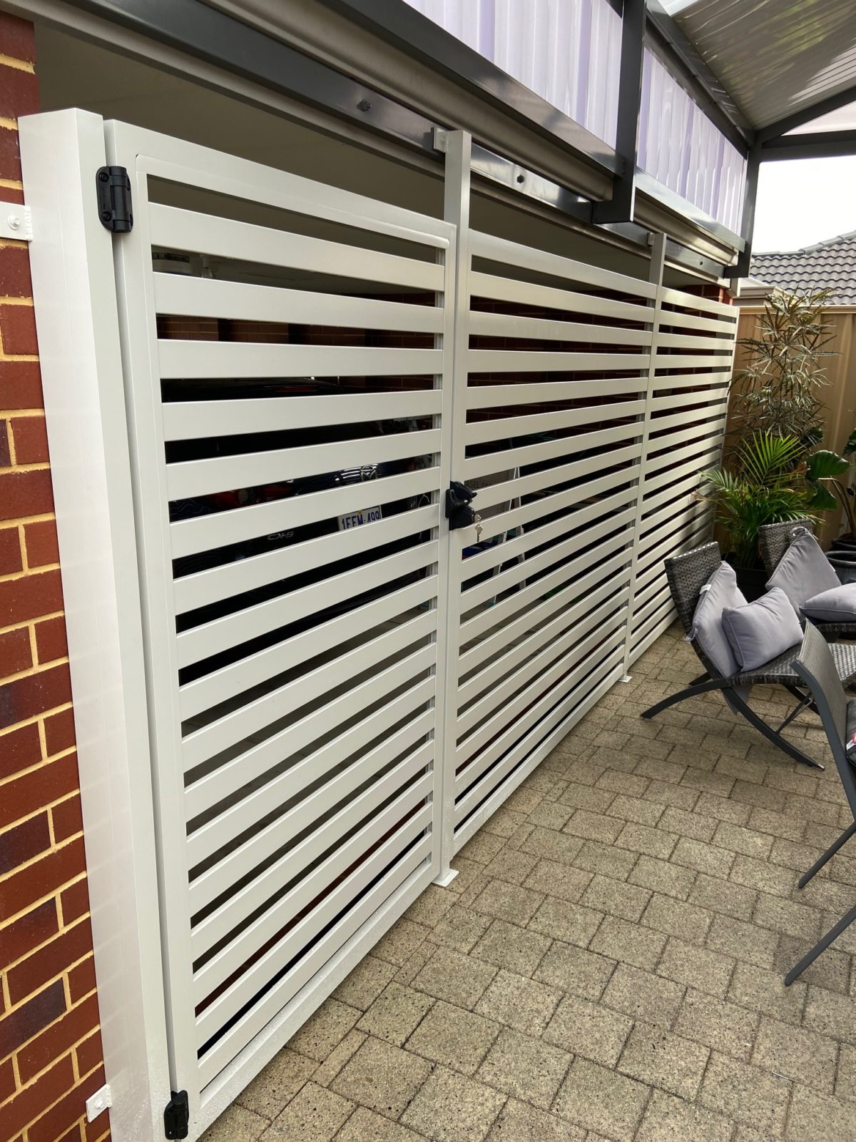 Aluminium Slat Screening in Butler — Craftsman Fencing