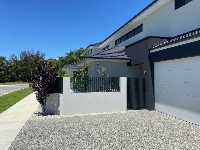 Aluminium Blade Fencing — Craftsman Fencing, Perth
