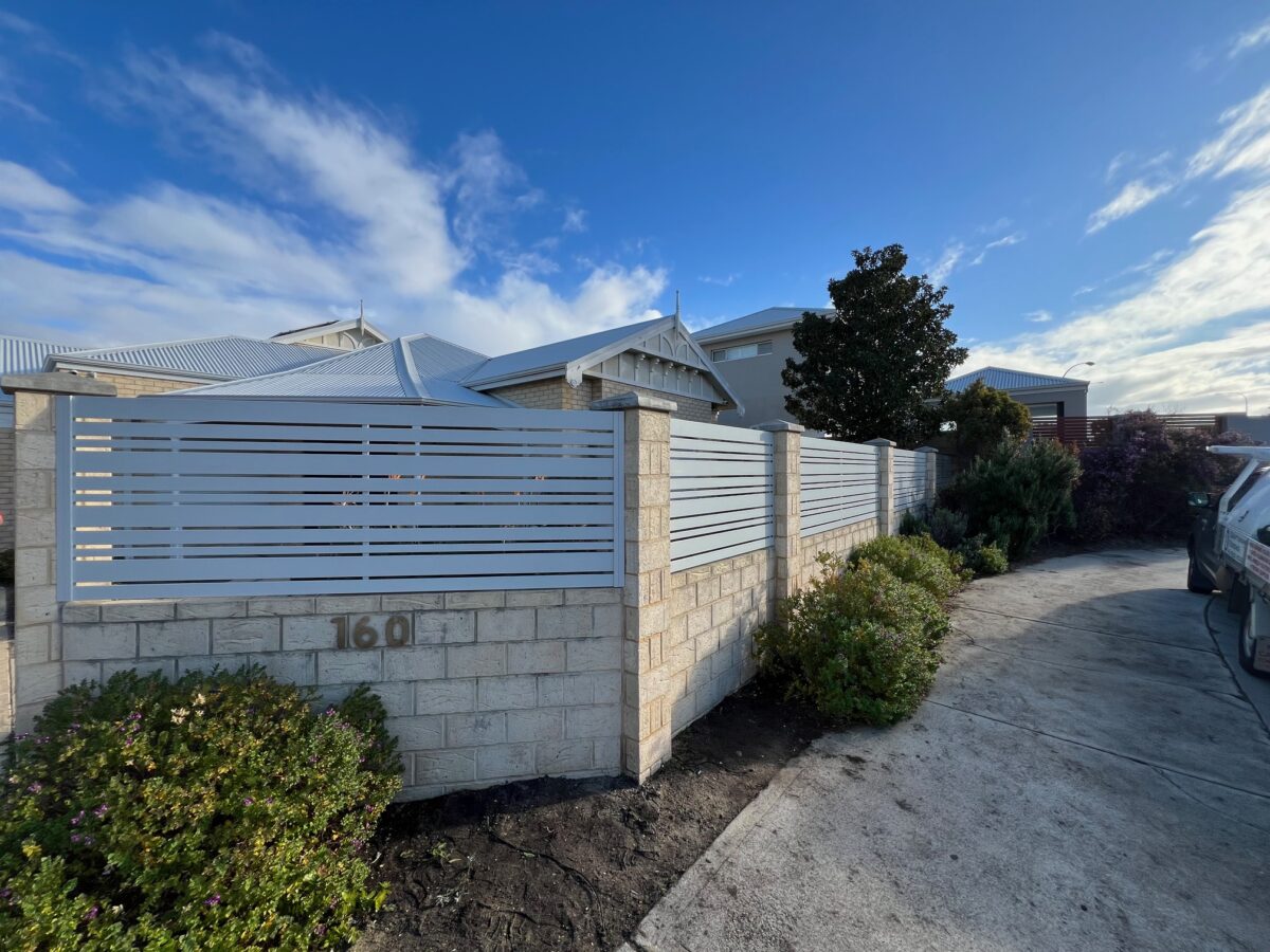 Aluminium Slat Fencing in Darch | Craftsman Fencing Perth